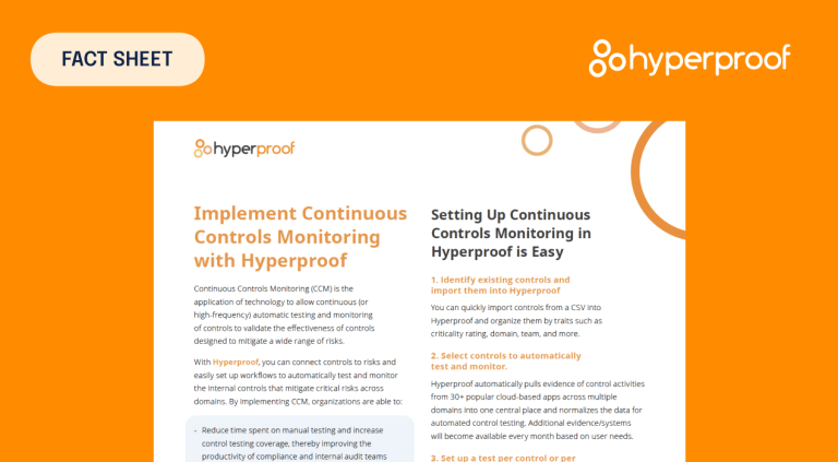 Continuous Controls Monitoring Explained - Hyperproof