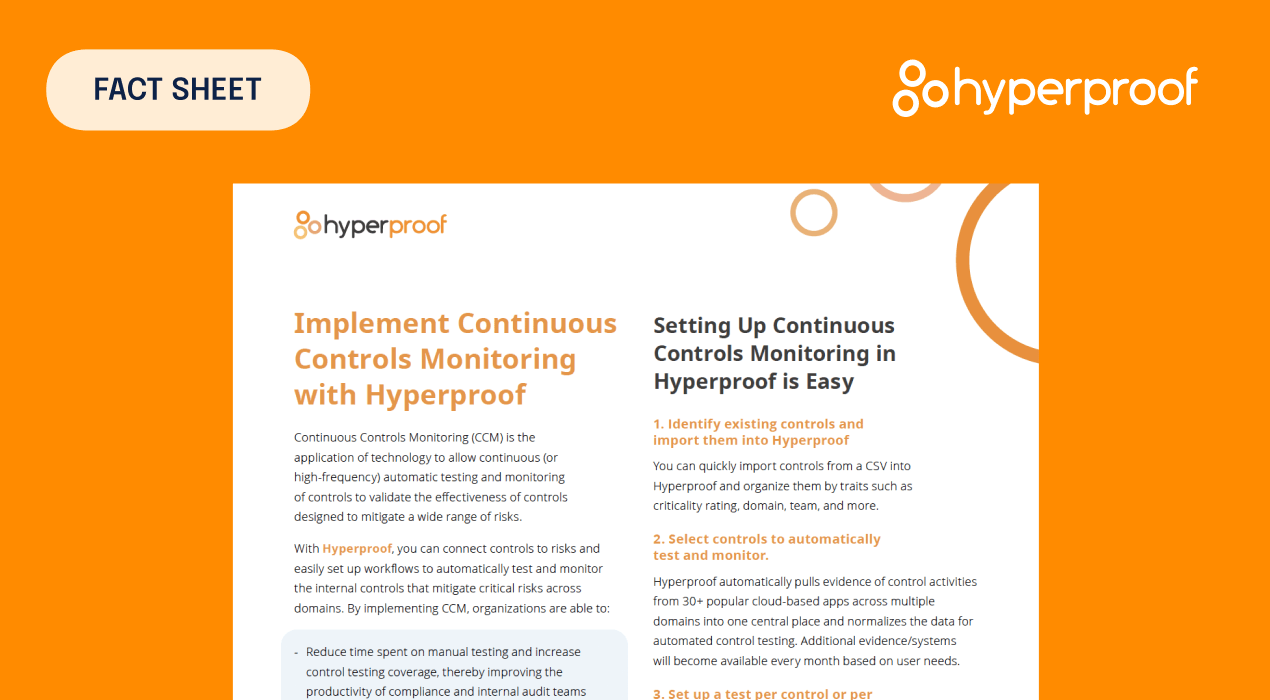Common Use Cases For Continuous Controls Monitoring - Hyperproof
